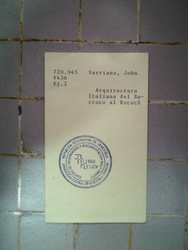 John Varriano - Arquitectura de Italia Del Barroco Al Rococó - COMPLETO ...