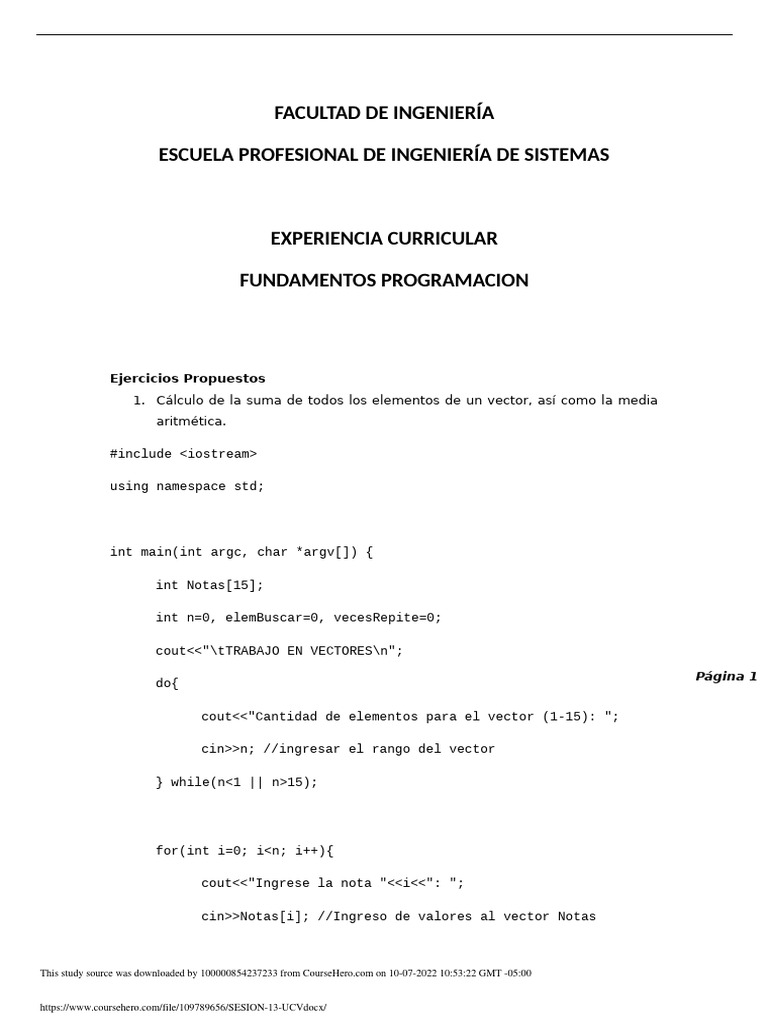 Sesion 13 Ucv | PDF | Algoritmos y Estructuras de Datos | Desarrollo de software