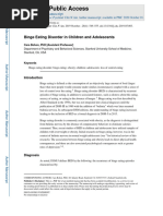 Adolescent Binge Eating Scale ADO-BED Questionnaire | PDF