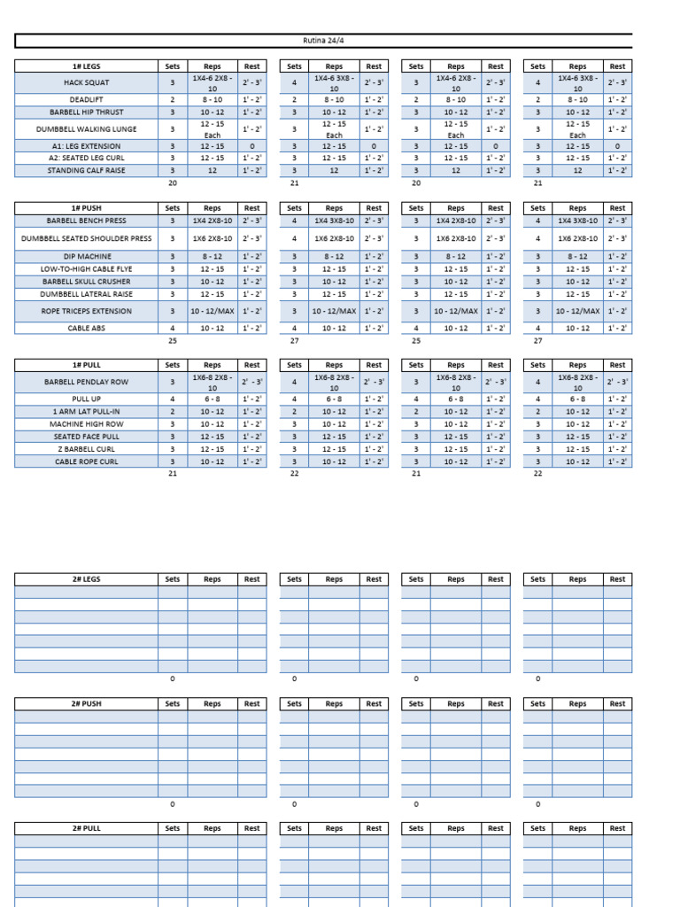 1# Legs Sets Reps Rest Sets Reps Rest Sets Reps Rest Sets Reps Rest ...
