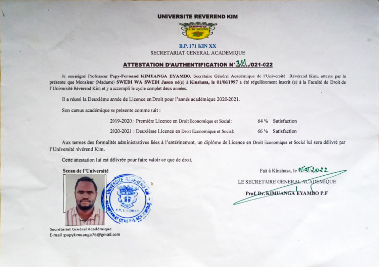 Diplôme de Licence | PDF