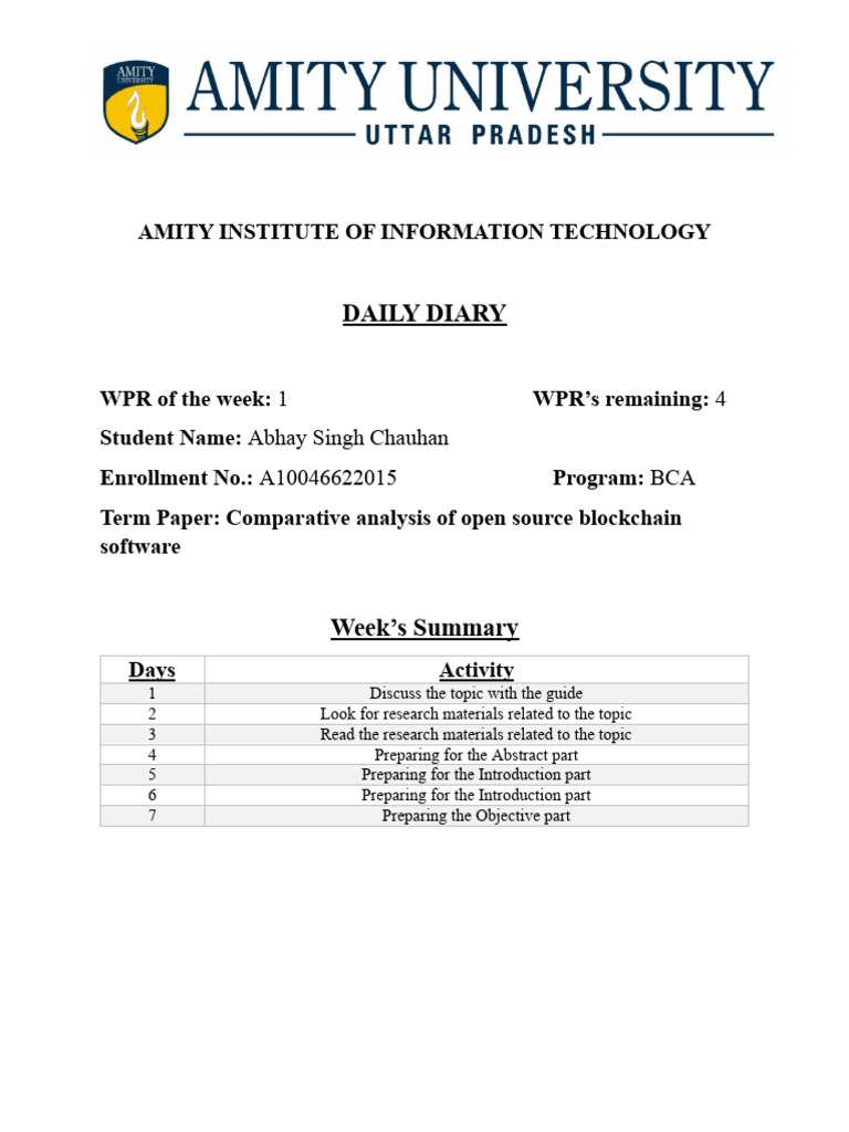 Amity | PDF | Information Technology | Computing