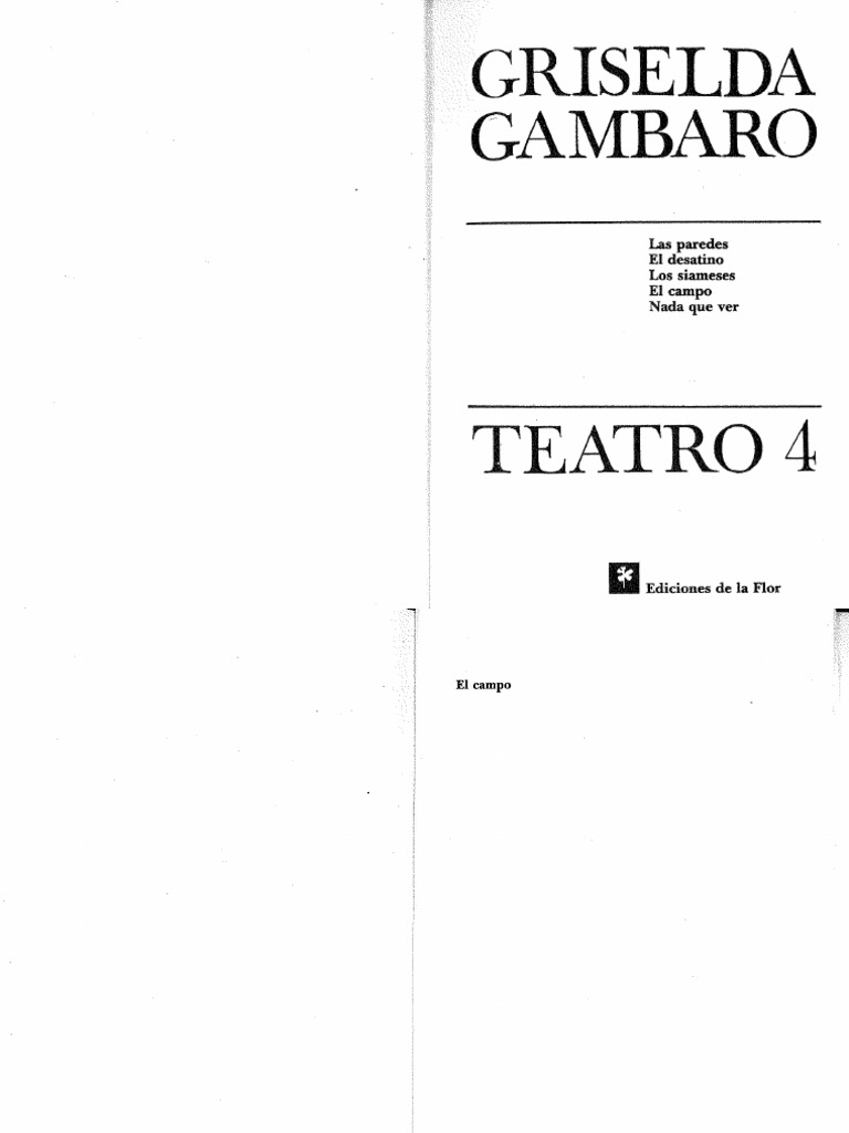 U8.b El Campo de Griselda Gambaro | PDF