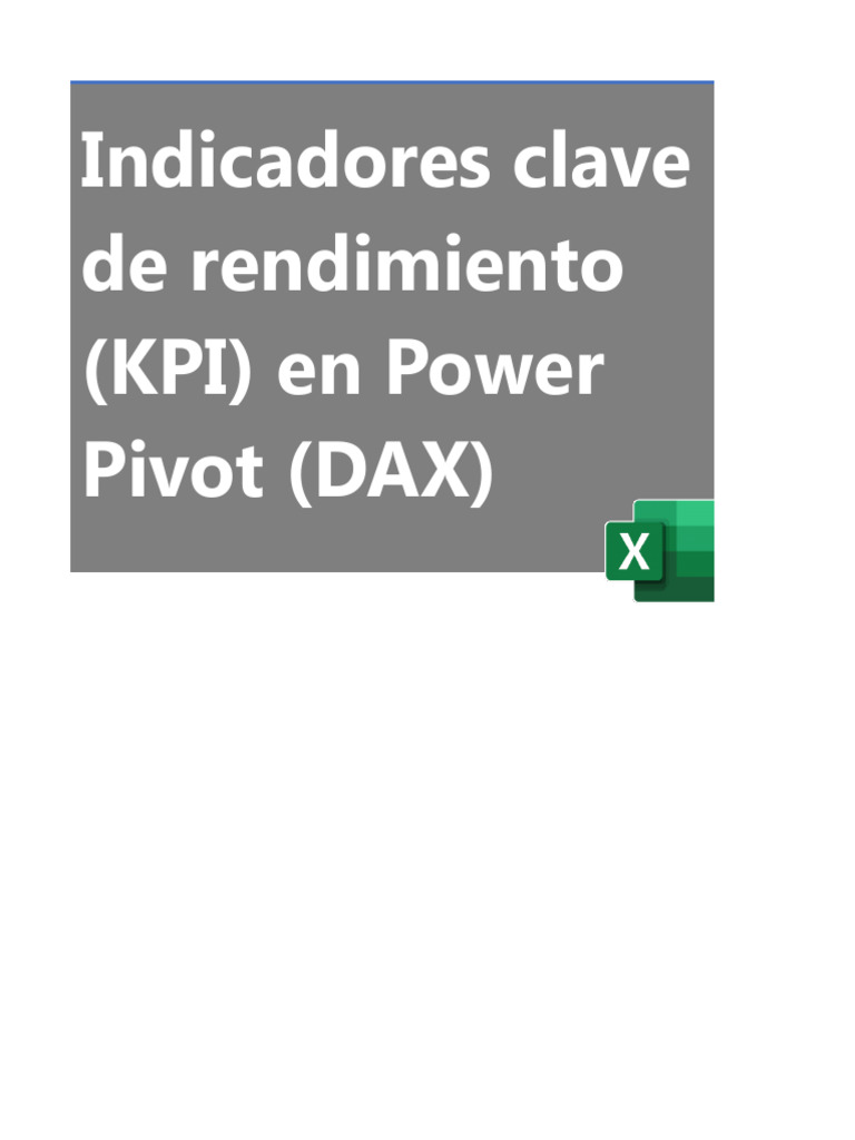 02 KPIs en Power Pivot - RESOLVER | PDF