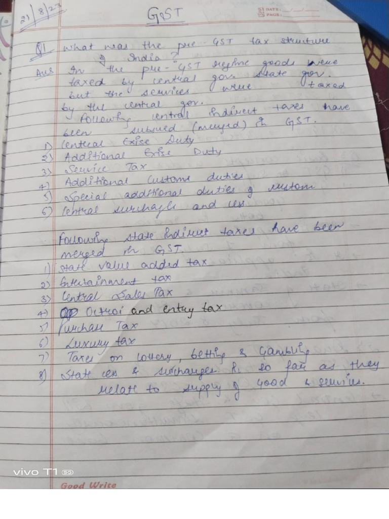 GST Notes | PDF