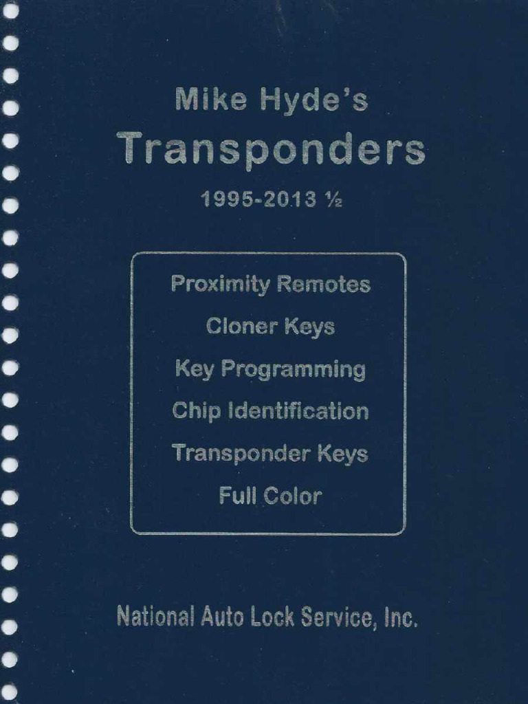 Mike Hyde's Transponders 1995 - 2013.5 (Book) | PDF