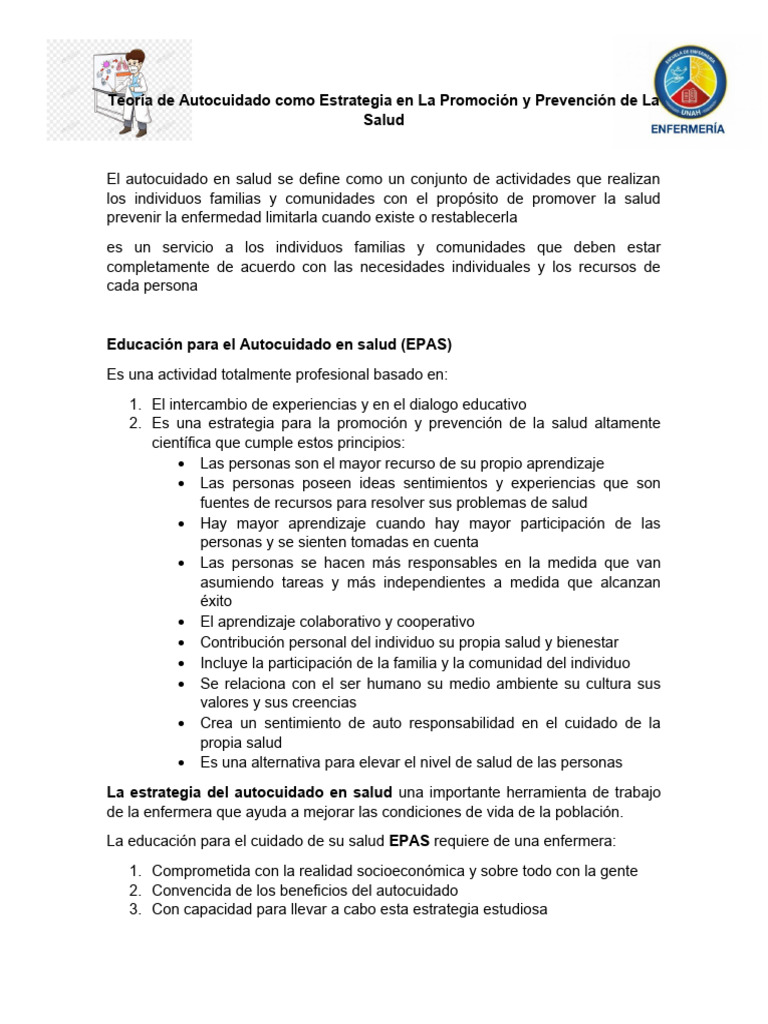 EPAS | PDF | Enfermería | Aprendizaje