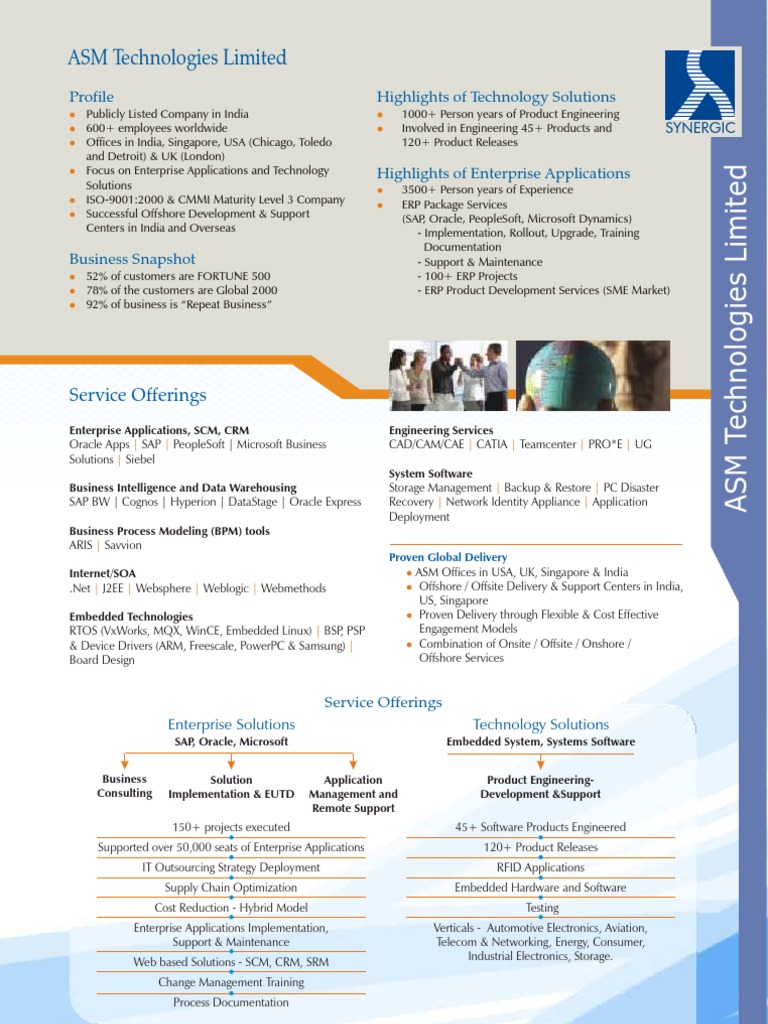 Asm Brochure | PDF | Embedded System | Sap Se