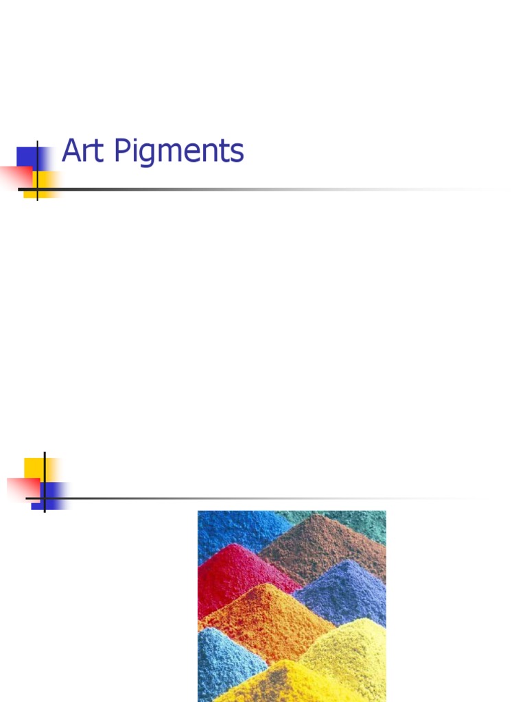 Overview of Art Pigments and Paints | PDF