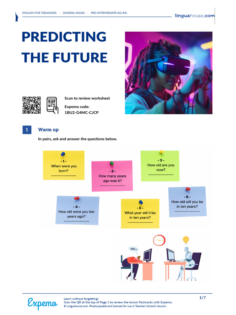 Predicting The Future American English Student | PDF