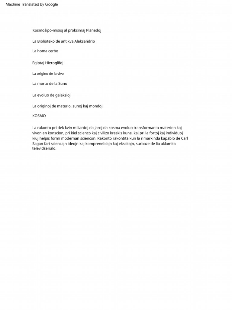 Carl Sagan - Cosmos | PDF