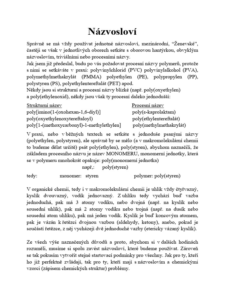 Nazvoslovi | PDF