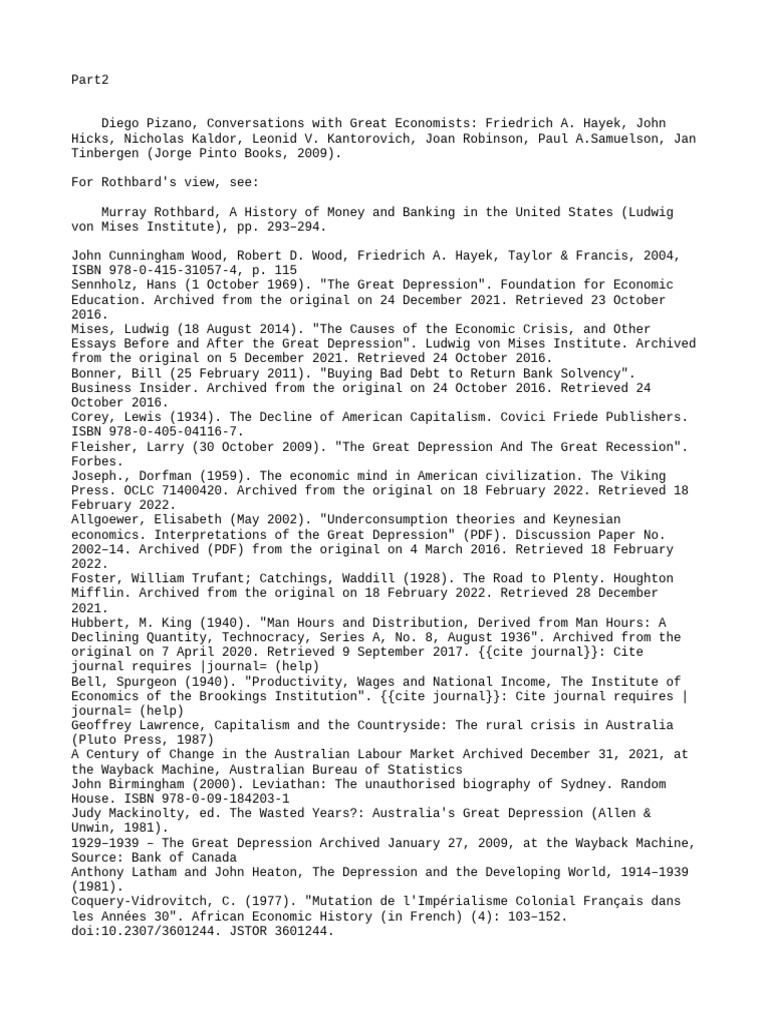 Great Depression Economic Perspectives | PDF | Cost Of Living | Great ...