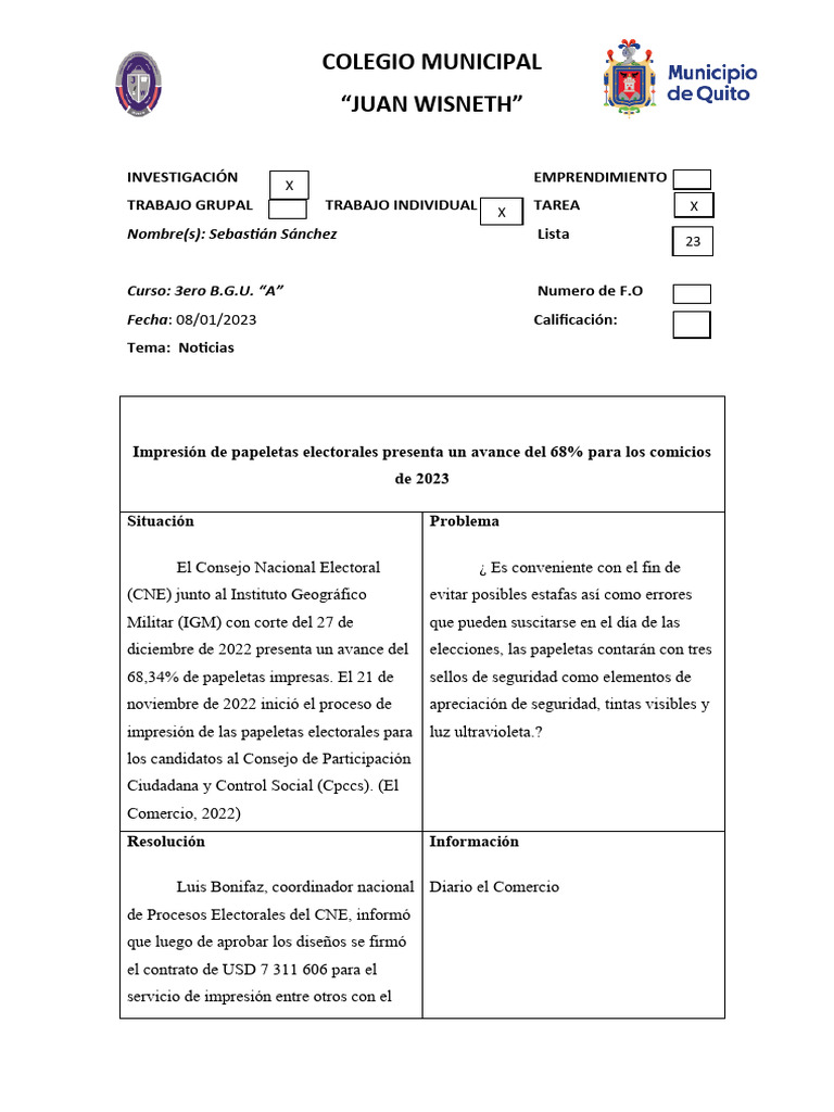 Invstigacon Sebas | PDF | Ecuador