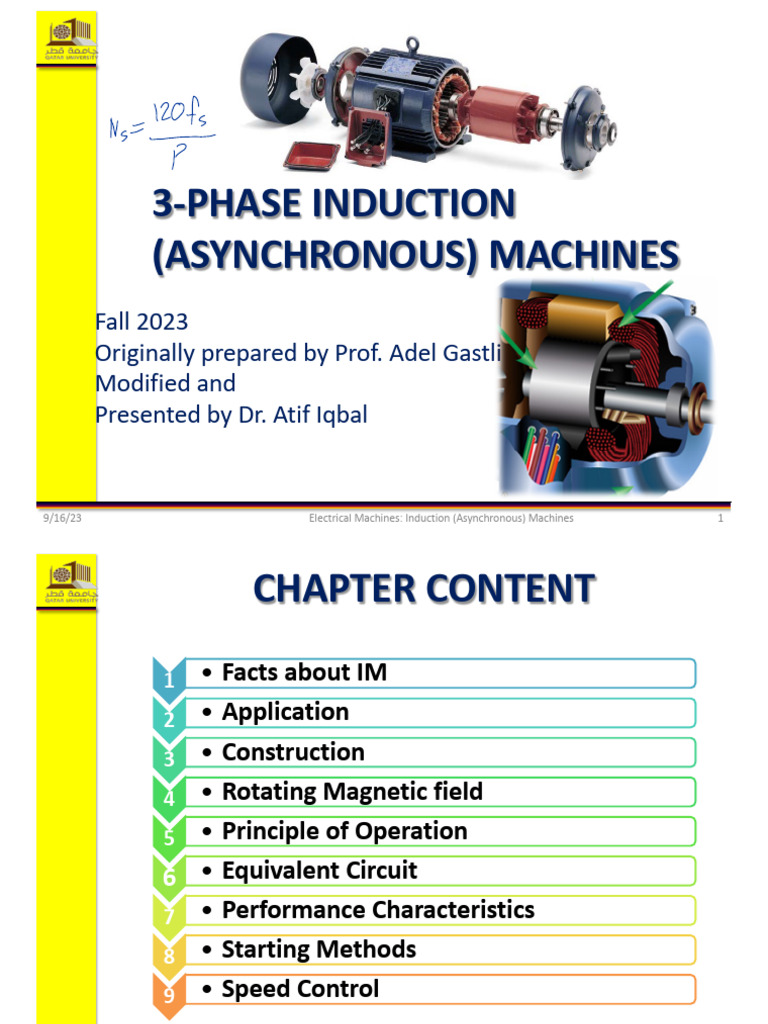 Understanding 3-Phase Induction Machines | PDF | Electric Motor | Electrical Equipment