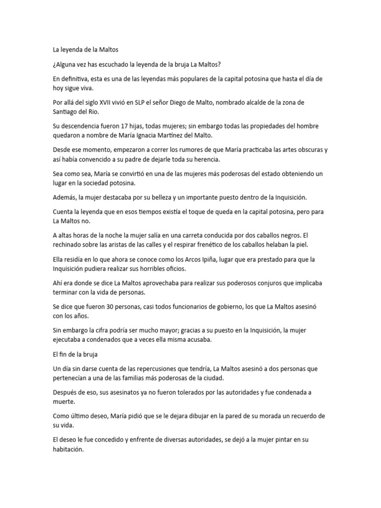 La Leyenda de La Maltos | PDF | Inquisición