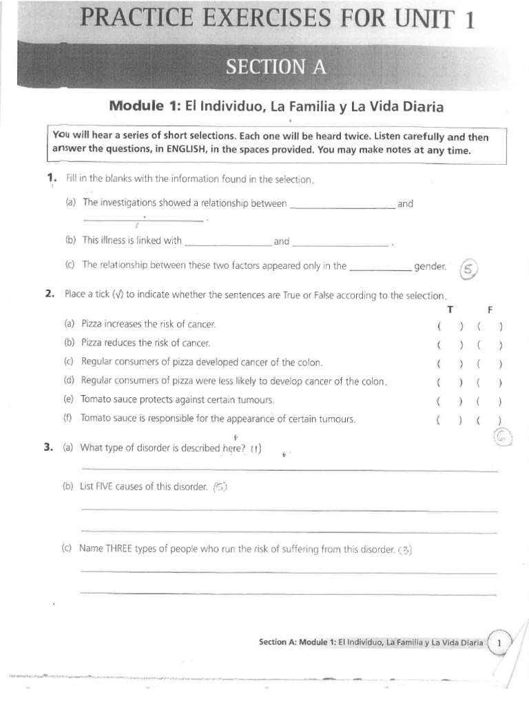 Unit 1 - Module 1 Listening | PDF