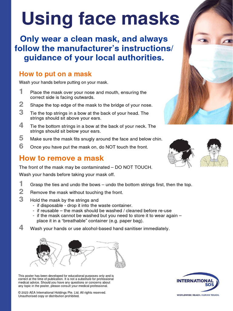 Using Face Masks Poster (Version 2023) | PDF