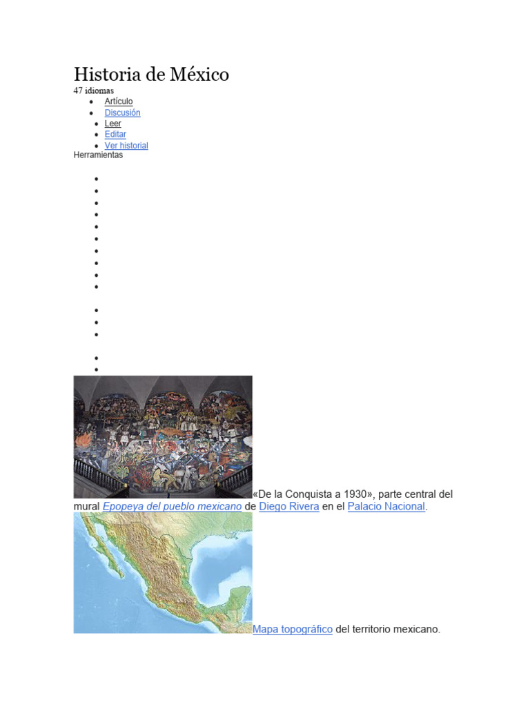 Historia de México | PDF | México | Mesoamérica