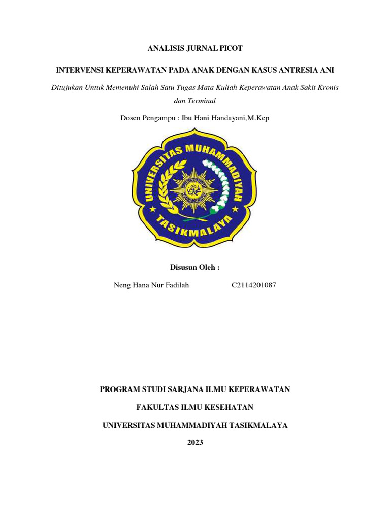 Analisis Jurnal Picot Antresia Ani Hana | PDF | Kesehatan Holistik ...
