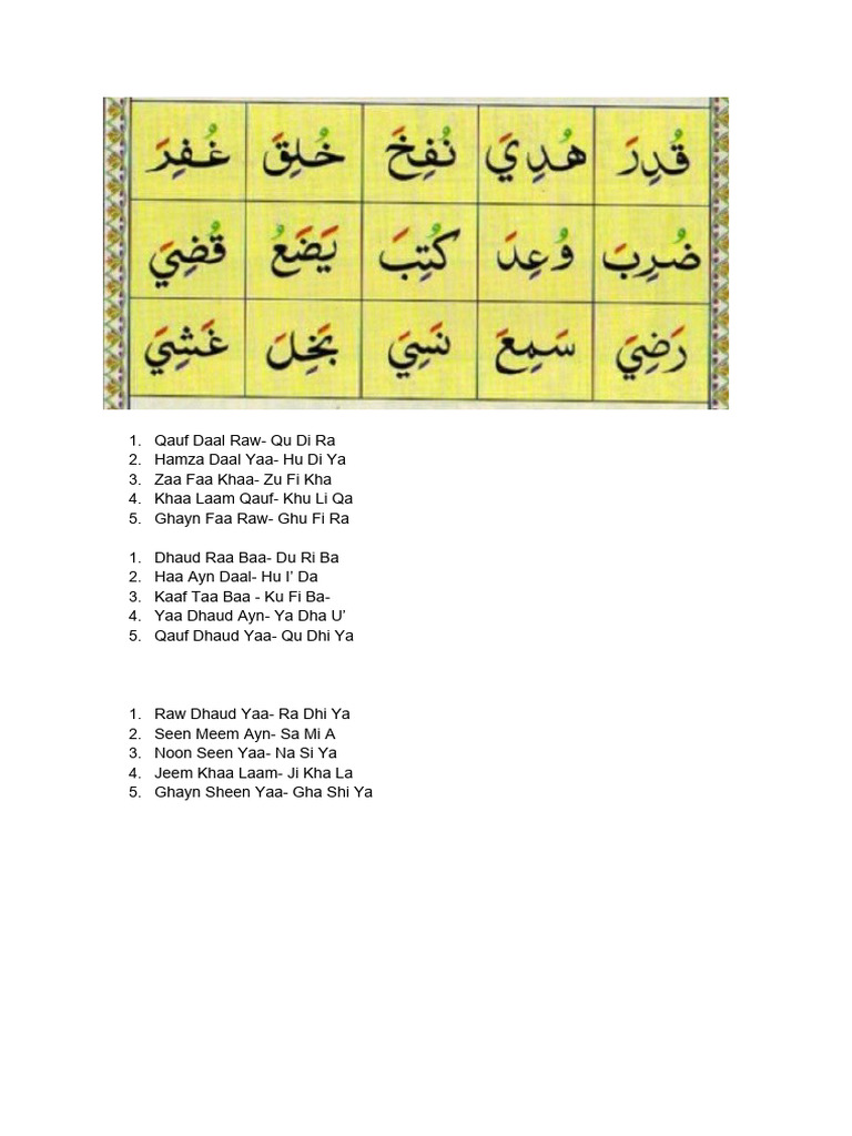 Arabic Test Review | PDF