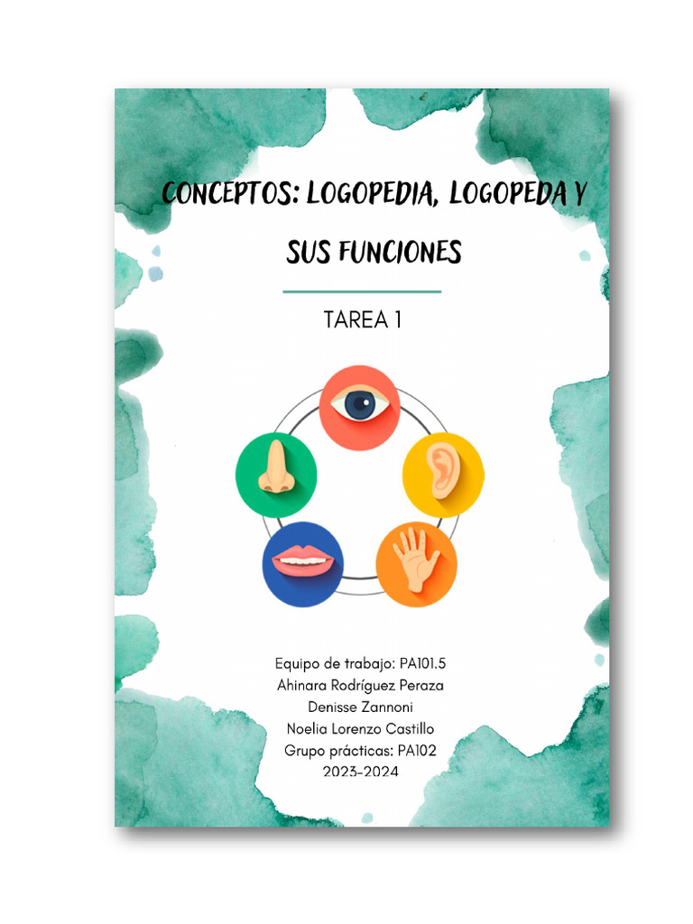 Concepto Logopedia, Logopeda y Funciones | PDF | Comunicación humana ...
