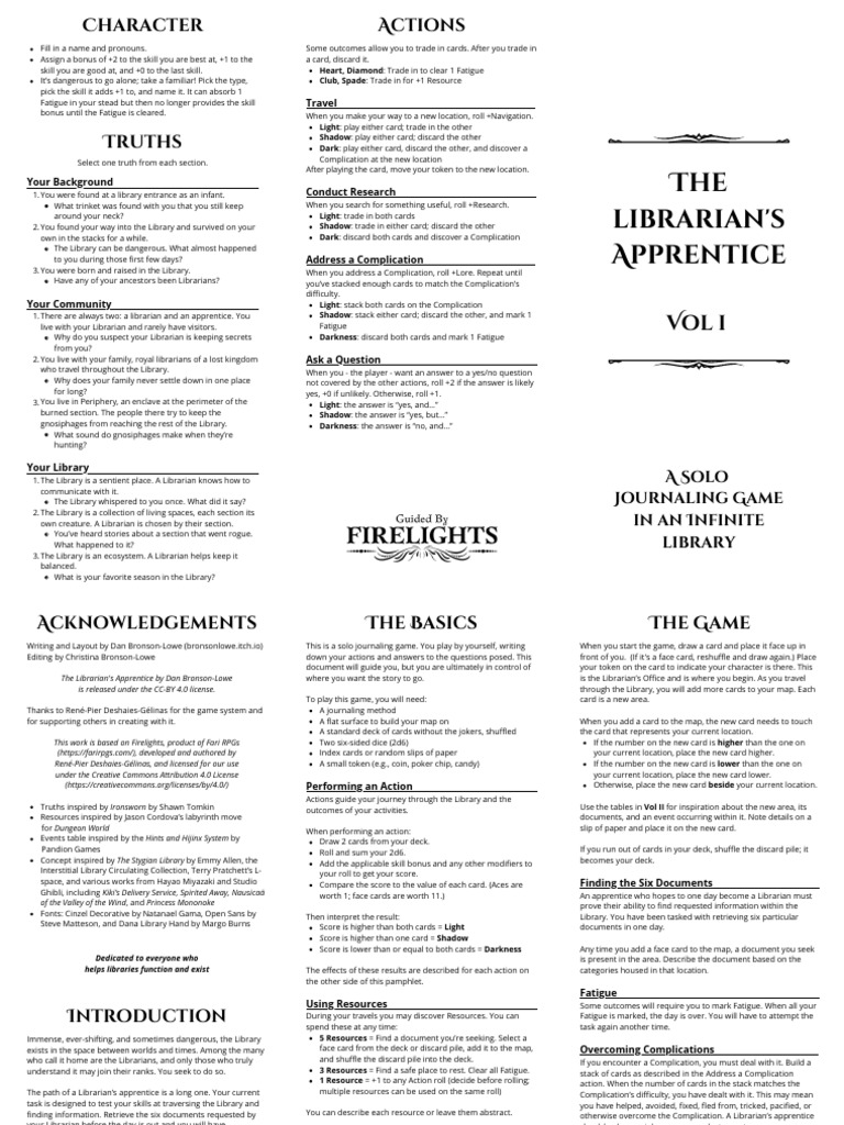 ABT Librarians Apprentice (A4 BW) | PDF | Libraries