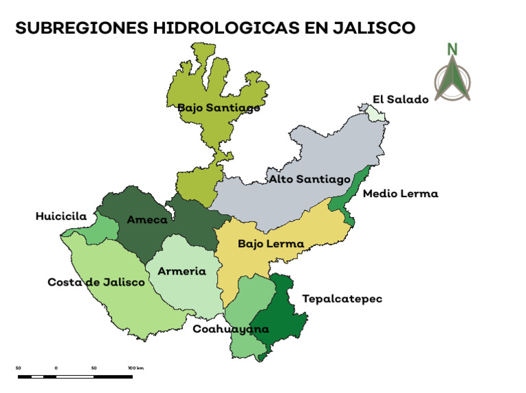 SubRegiones Hidrologicas Jalisco | PDF