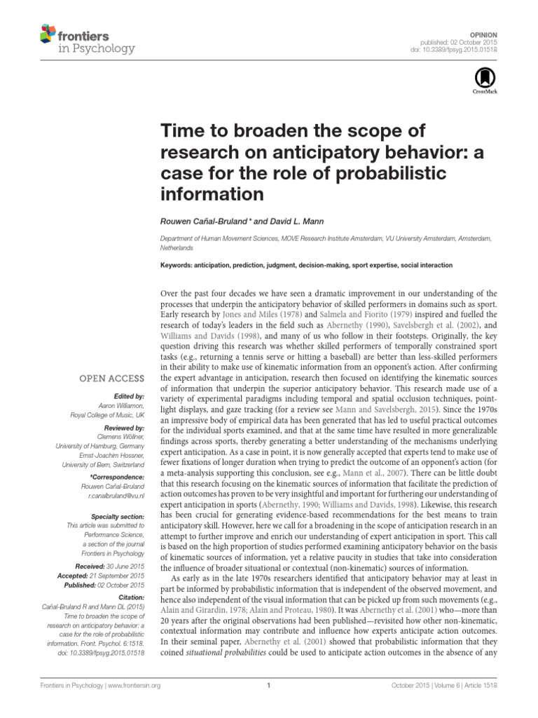 The Neural Substrate of Prior Information in Perceptual Decision Making ...