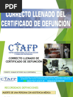 Curso Virtual Sobre El Correcto Llenado Del Certificado de Defunción, RELACSIS-Certificado de ...