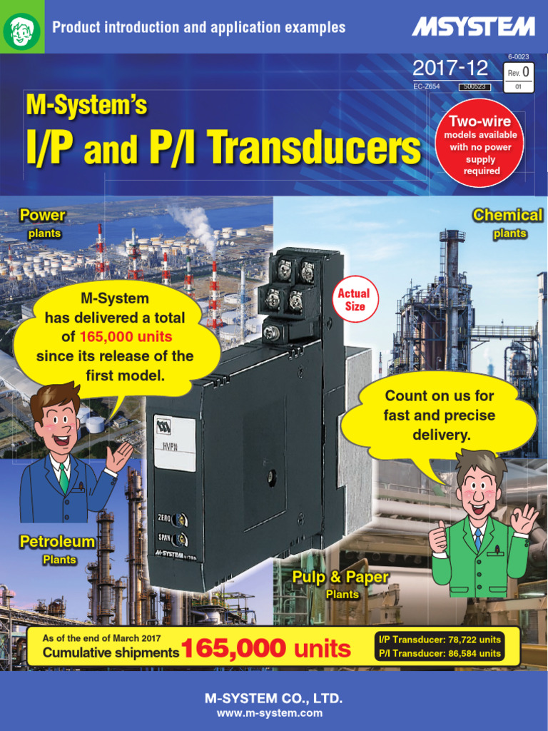 I/P P/I Transducers: M-System's | PDF | Actuator | Valve