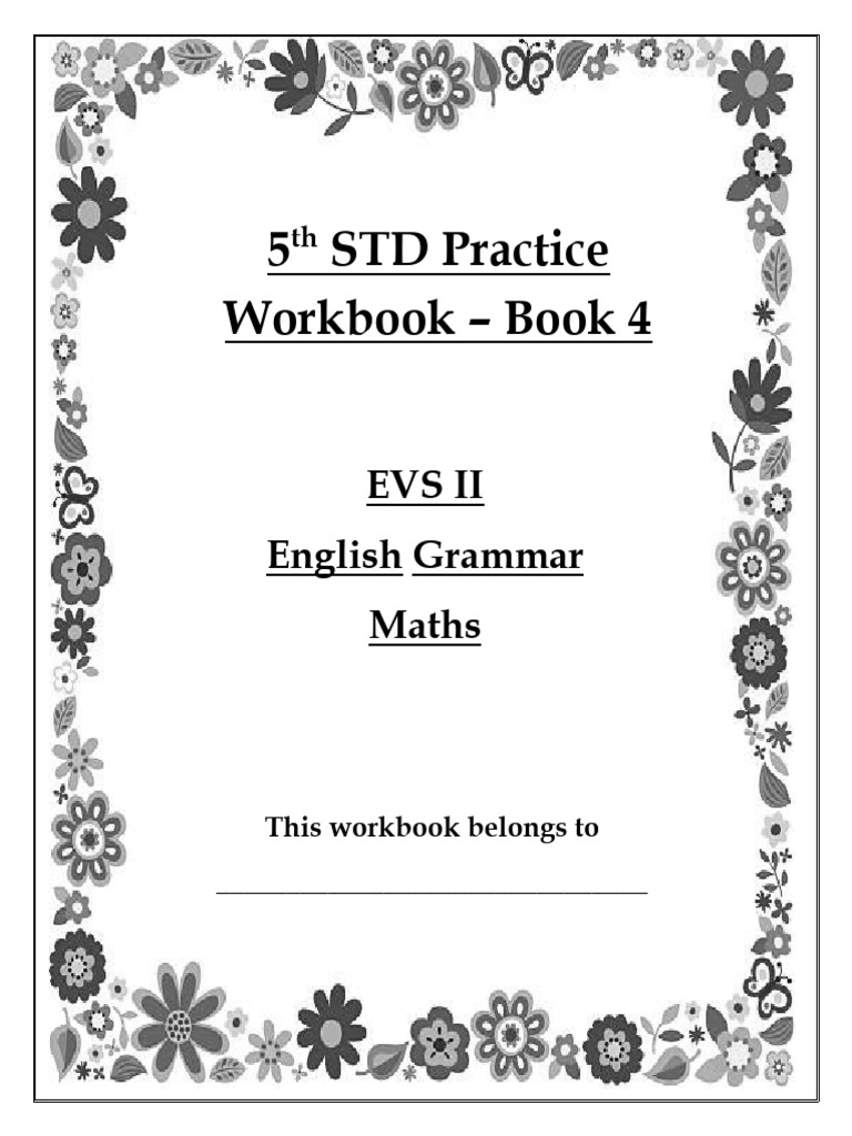 5th Grade EVS, Grammar & Math Workbook | PDF | Foods | Waste