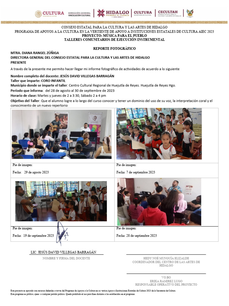 Sep FORMATO DE REPORTE FOTOGRÁFICO LISTO | PDF