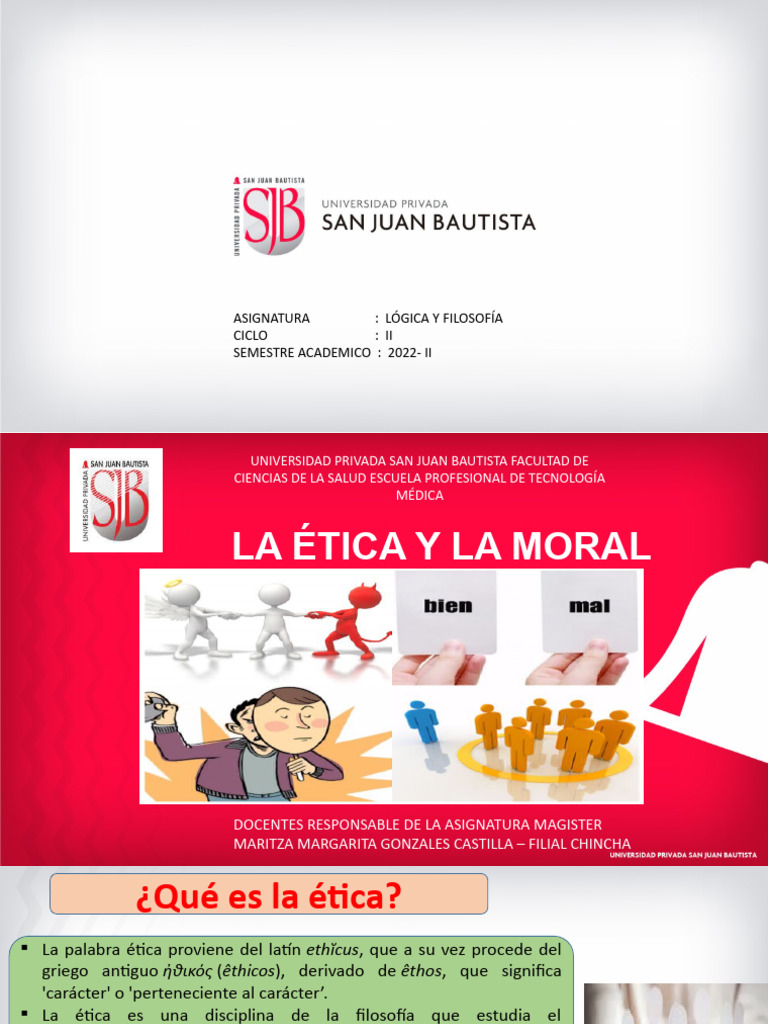 Diapositiva La Ética y La Moral | PDF | Moralidad | Immanuel Kant