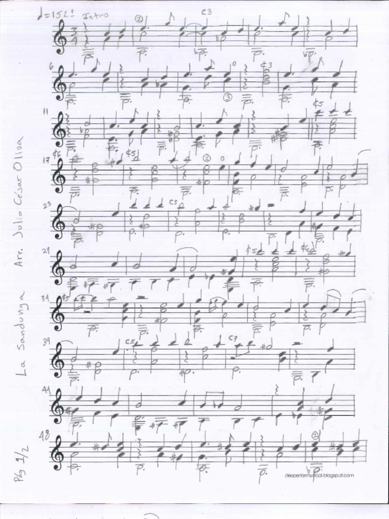 La Sandunga Arr. JC Oliva | PDF