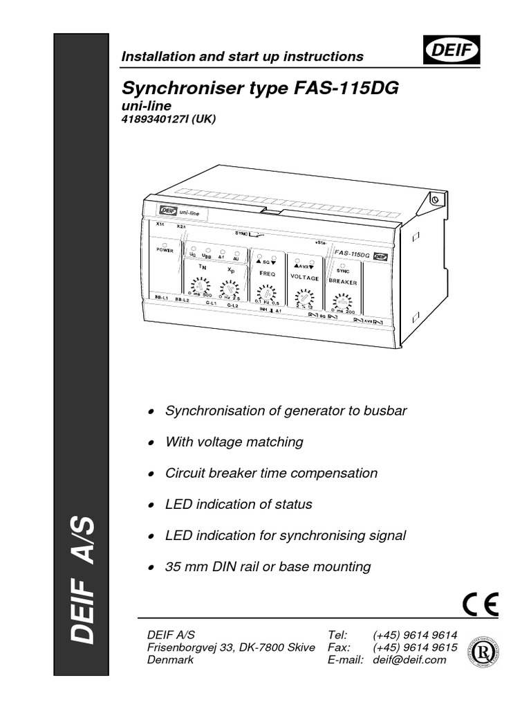 Fas 115dg | PDF | Relay | Equipment