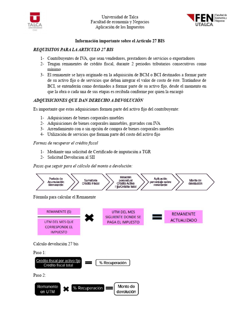 Formulario Art 27 Bis | PDF