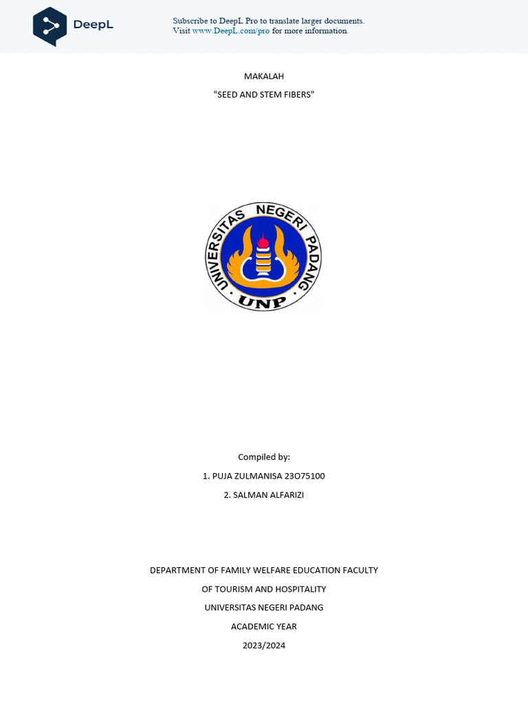 Seed and Stem Fibers in Textiles | PDF | Textiles | Yarn