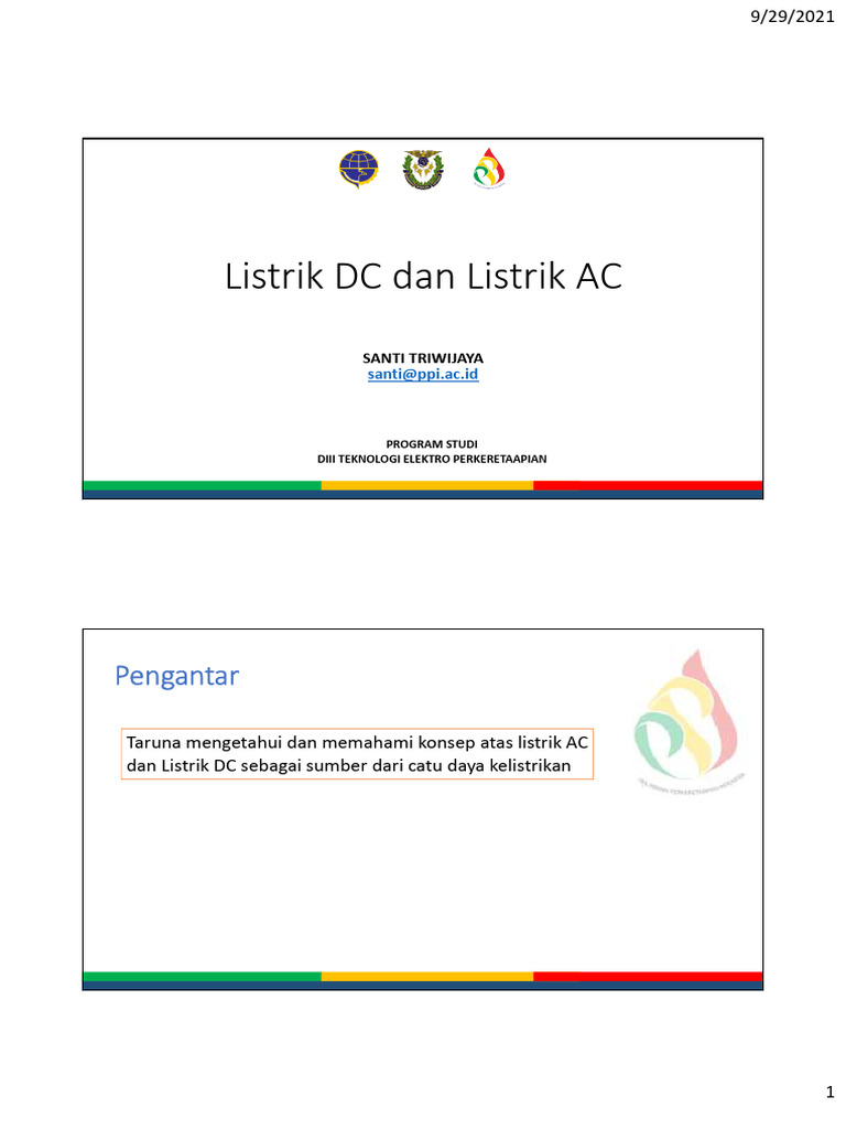 Listrik AC dan DC: Konsep & Aplikasi | PDF