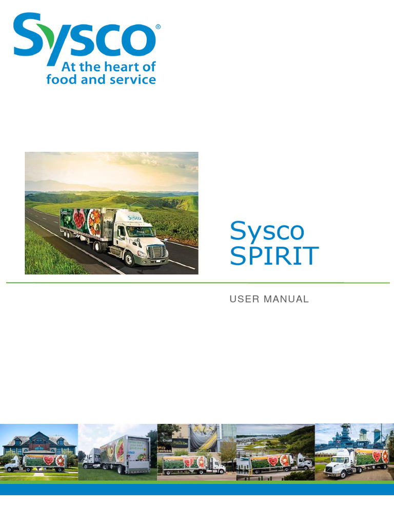 Sysco SPIRIT User Manual Guide | PDF | Invoice | Icon (Computing)