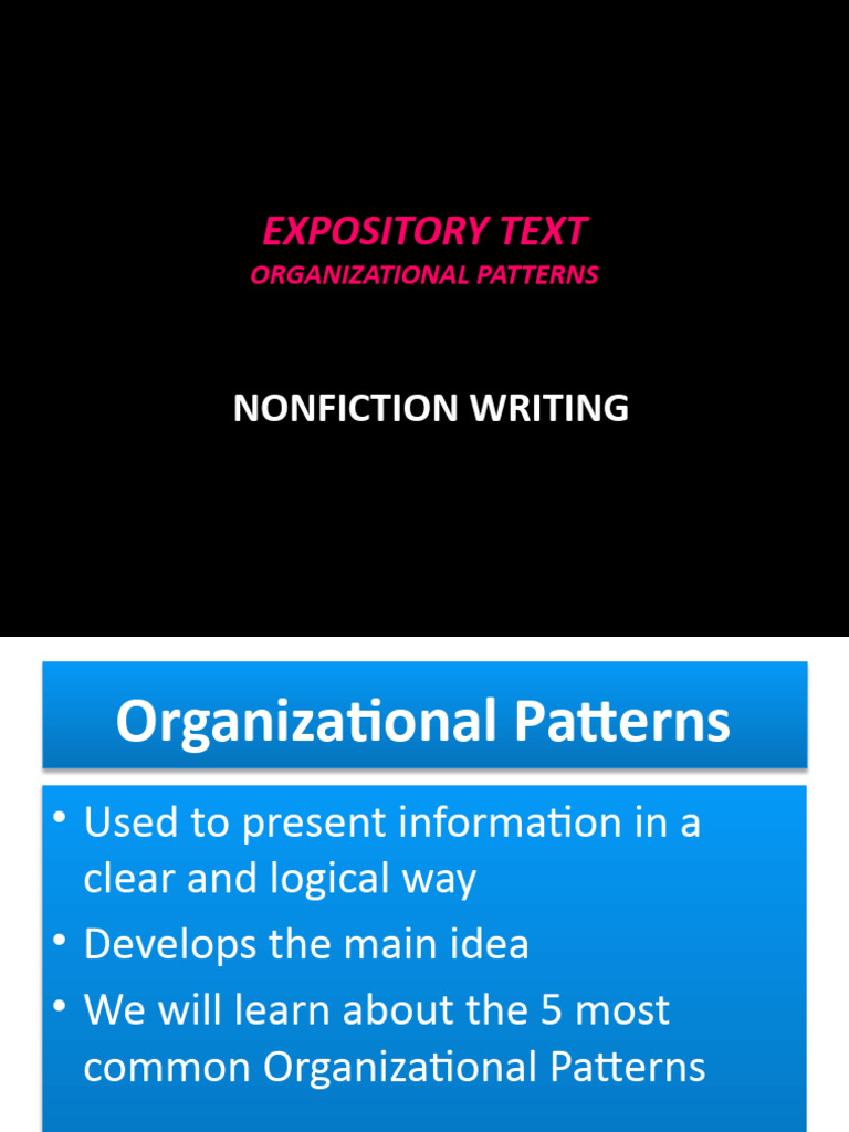 Understanding Organizational Patterns in Writing | PDF | Cognitive Science