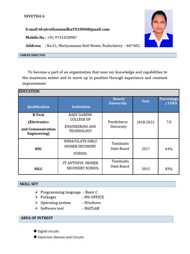Nivetha G | PDF | Computing | Computer Science