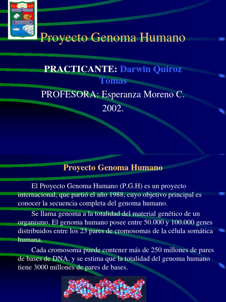 Proyecto Genoma Humano | PDF