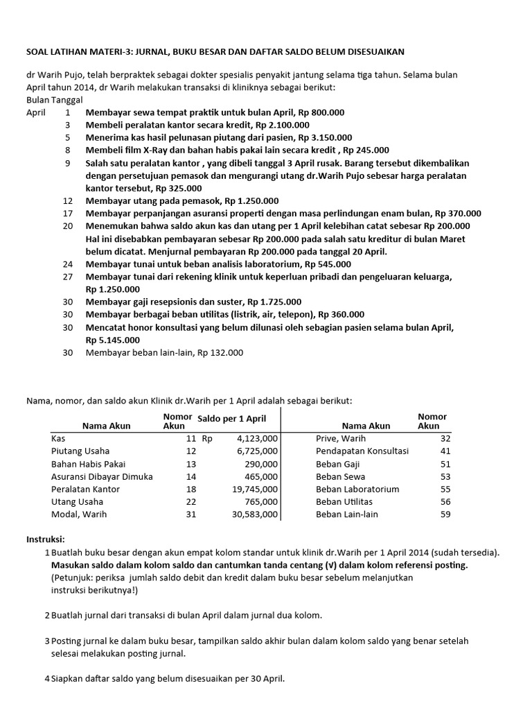 Tugas Materi-3 Pengantar Akuntansi | PDF