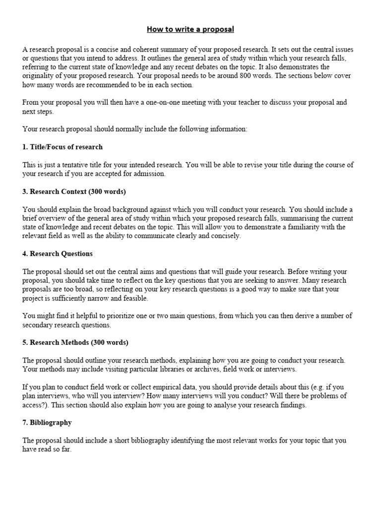 How To Write A Proposal | PDF | Intelligence | Communication