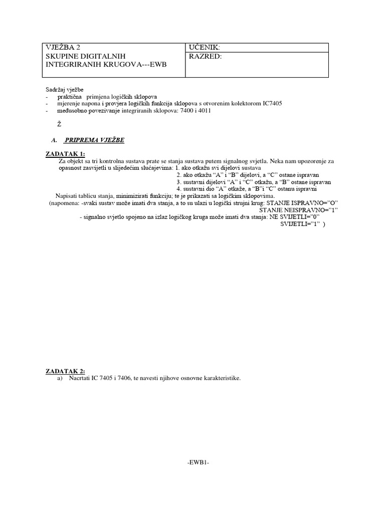 VJEZBA digitalna2-EWB | PDF