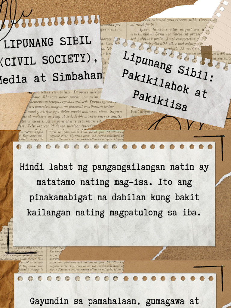 Lipunang Sibil Media at Simbahan | PDF