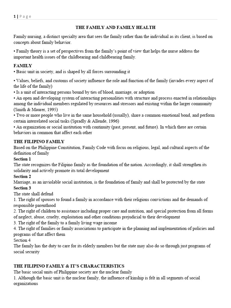 Family and Family Health | PDF | Family | System