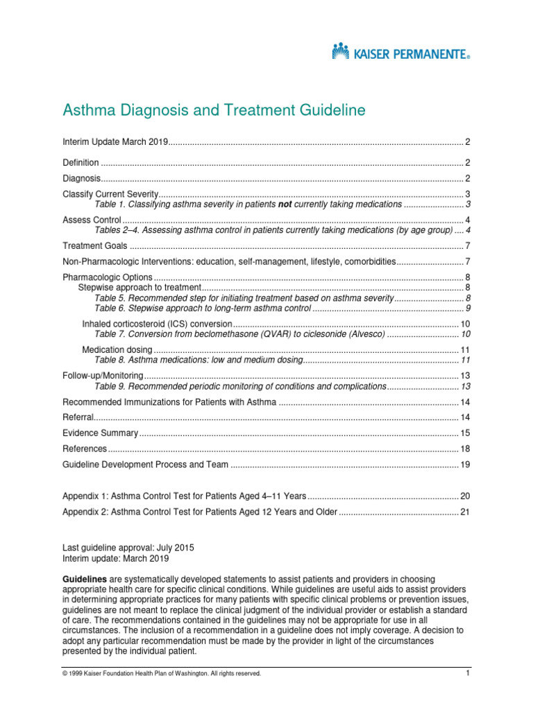 6 - Asthma Guidelines | PDF | Asthma | Respiratory Diseases