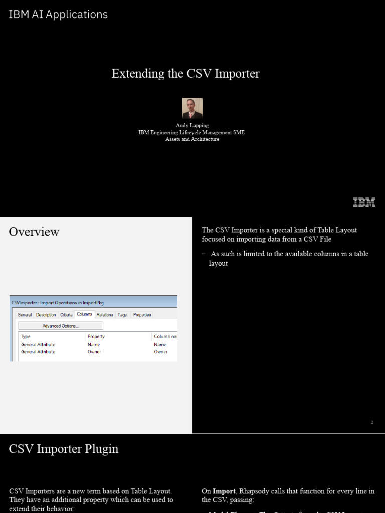 Extending CSV Importer Functionality | PDF | Comma Separated Values | Artificial Intelligence